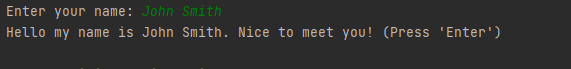 Python Issue Using Input Function With String Format Sourcecodester